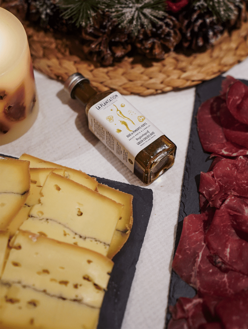 Raclette, Sauce Duo of Green Chilies - La Plantation